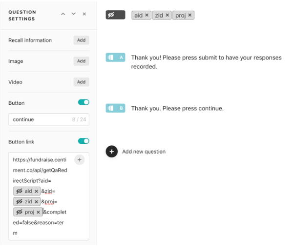 Screen-outs/Disqualification | Typeform